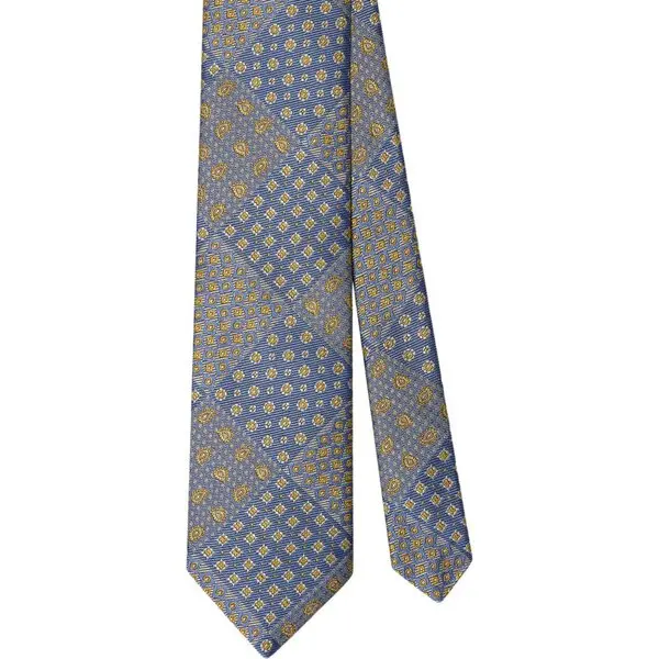 Robert Talbott Robert Patchwork Best Of Class Necktie - Blue Multi
