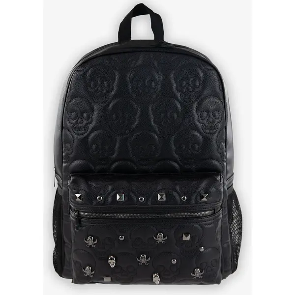 FLY BY NIGHT Skull Backpack - Black/skull And Crossbones