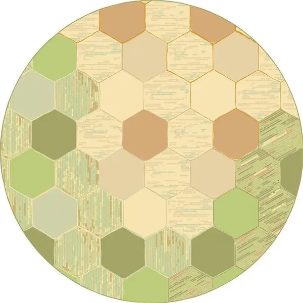 KAPLAN EARLY LEARNING COMPANY Sense Of Place Round Carpet5 - Green