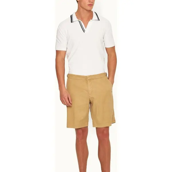 Orlebar Brown Dane Garment Dye Tailored-fit Shorts - Biscuit