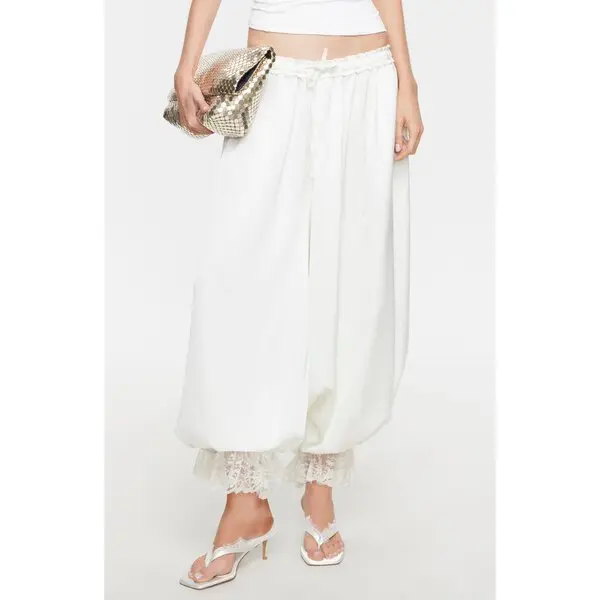 Lioness Kiss & Tell Bubble Hem Pants - Ivory