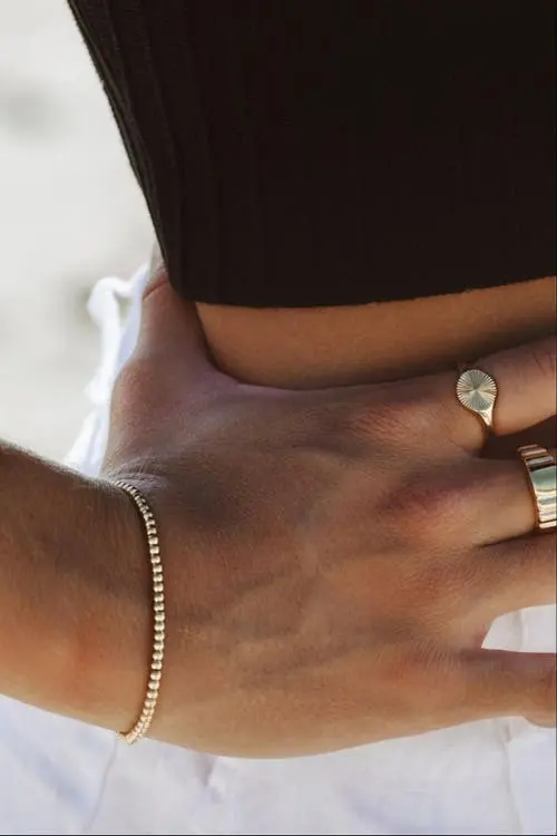 ATOLEA Beaded Bracelet - Gold
