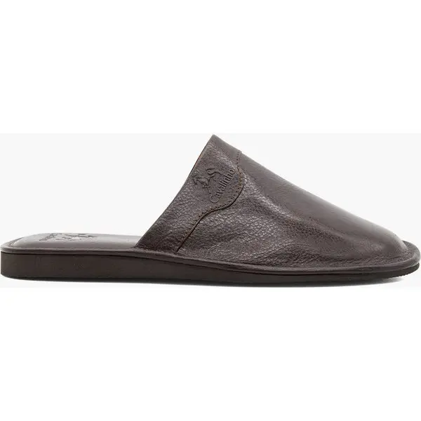CAVALINHO Gentleman Leather House Slippers - Brown