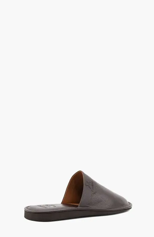 Cavalinho Gentleman Leather House Slippers - Brown