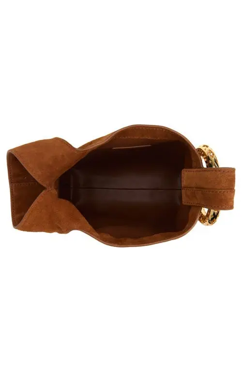 Veronica Beard Suede Top Handle Bag - Tobacco