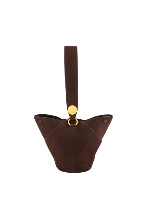 ESTHERA Estera 9pm Maxi Bag In Suede Nubuck