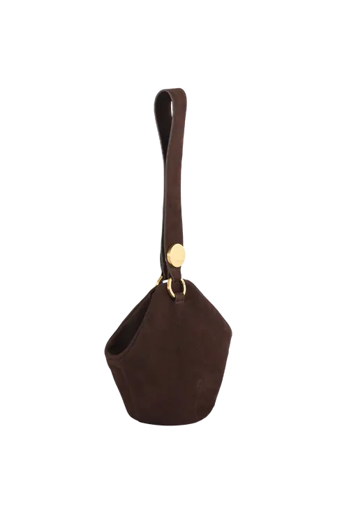 ESTHERA Estera 9pm Maxi Bag In Suede Nubuck