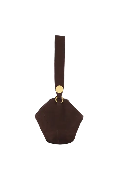 ESTHERA Estera 9pm Maxi Bag In Suede Nubuck