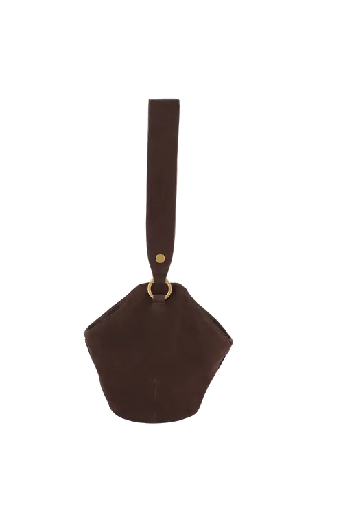 ESTHERA Estera 9pm Maxi Bag In Suede Nubuck