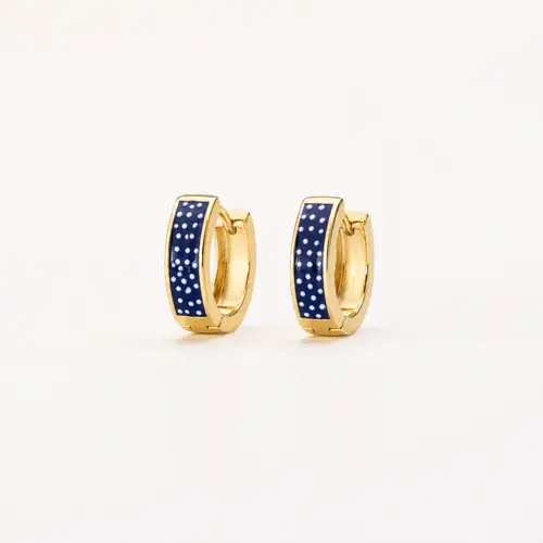 IVY & PEARL CO. Riviera Enamel Hoops - Gold