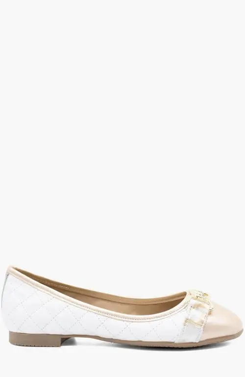 CAVALINHO Sabrina Leather Flats 82 - Beige/white