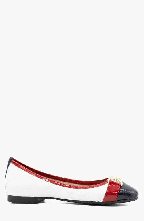CAVALINHO Sabrina Leather Flats 82 - Navy/white/red