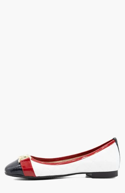 CAVALINHO Sabrina Leather Flats 82 - Navy/white/red