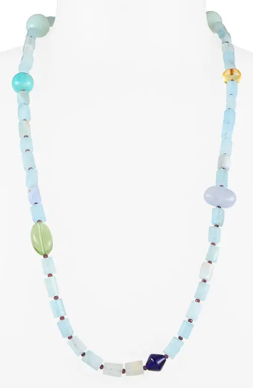 LIZZIE FORTUNATO Circo Blue Mist Necklace - Multi