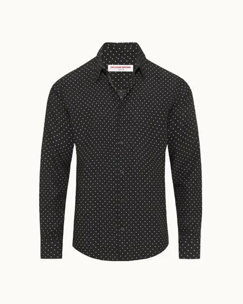Orlebar Brown Giles Polka Dot Tailored-fit Shirt