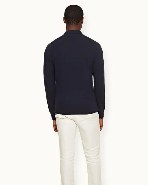 Orlebar Brown Bruno Cashmere Waffle Stitch Jumper