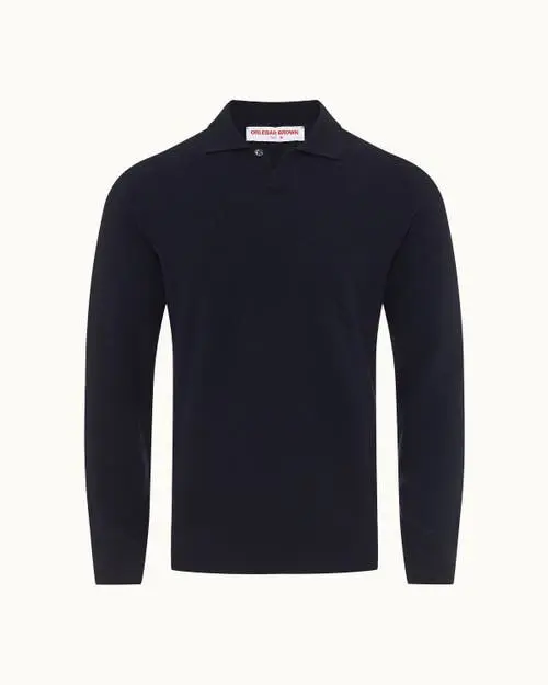 Orlebar Brown Bruno Cashmere Waffle Stitch Jumper