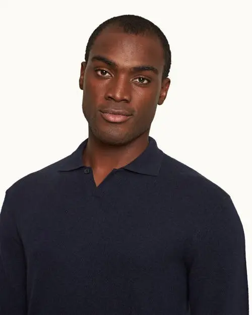 Orlebar Brown Bruno Cashmere Waffle Stitch Jumper