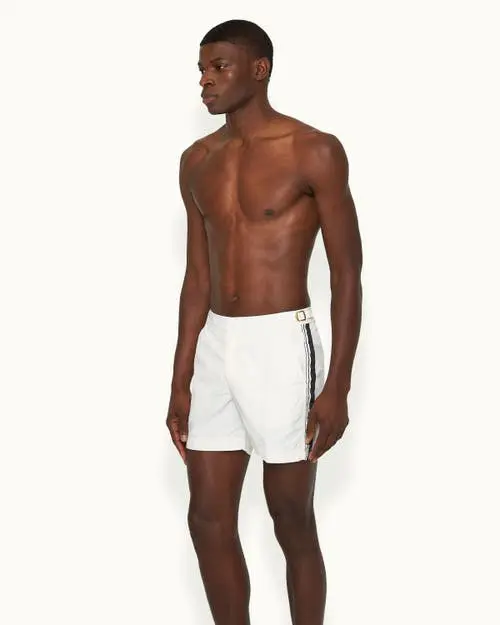 Orlebar Brown Tailored-fit Swim Shorts - White Sand
