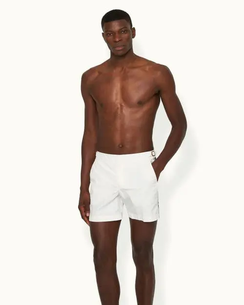 Orlebar Brown Tailored-fit Swim Shorts - White Sand