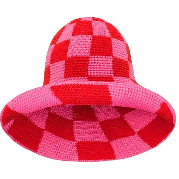 BRUNNA.CO The Shilo Checke Crochet Hat - Red