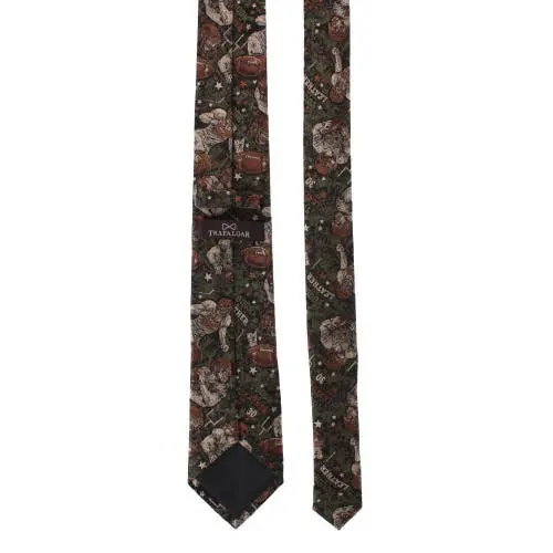 Trafalgar Football Silk Necktie - Multiple