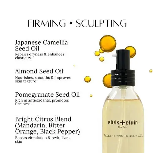ELVIS+ELVIN Rose Of Winter Sculpting Body Oil