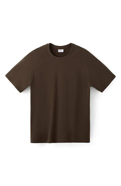 Mango Relaxed Fit Cotton & Linen T-shirt - Chocolate