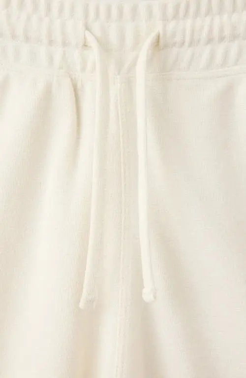 Mango Textured Drawstring Bermuda Shorts - White
