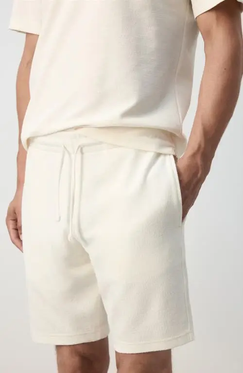 Mango Textured Drawstring Bermuda Shorts