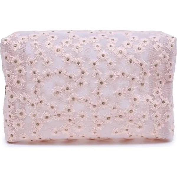 URBAN ESSENTIALS Daisy Chain Cosmetic & Travel Organizer Pouch - Pink