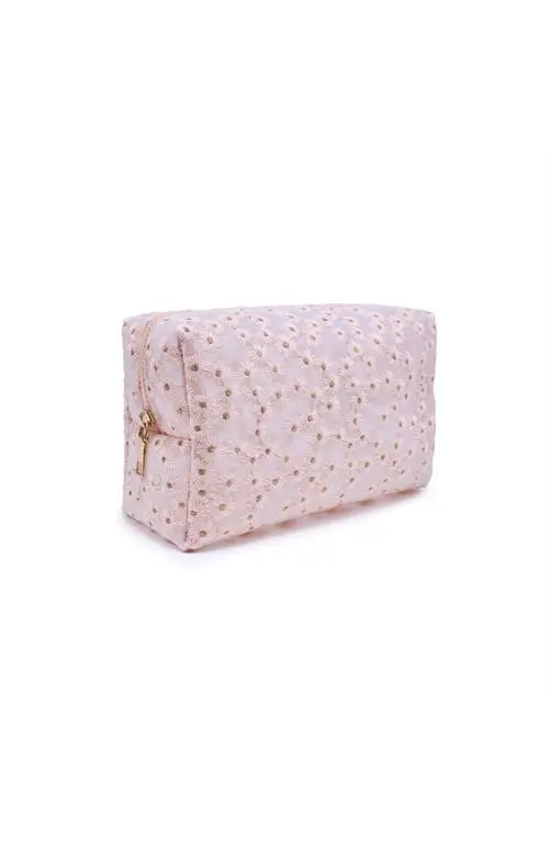 URBAN ESSENTIALS Daisy Chain Cosmetic & Travel Organizer Pouch - Pink
