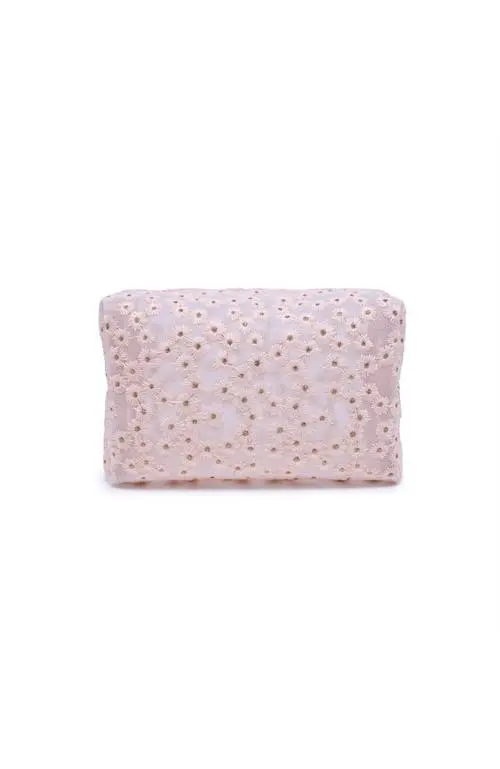 URBAN ESSENTIALS Daisy Chain Cosmetic & Travel Organizer Pouch - Pink