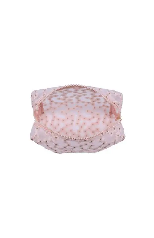 URBAN ESSENTIALS Daisy Chain Cosmetic & Travel Organizer Pouch - Pink