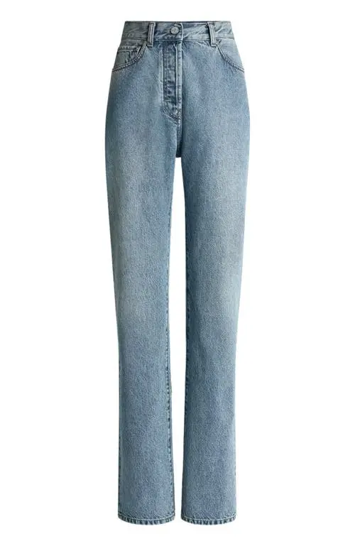 Balmain Straight-leg Faded Denim Jeans