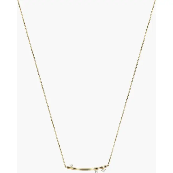 Mejuri Celeste Diamond Horizon Necklace
