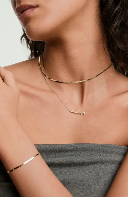 Mejuri Celeste Diamond Horizon Necklace