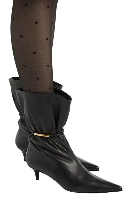 Balmain Sphynx Smooth Leather Ankle Boots