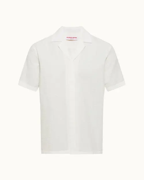 Orlebar Brown Maitan Seersucker Relaxed-fit Shirt
