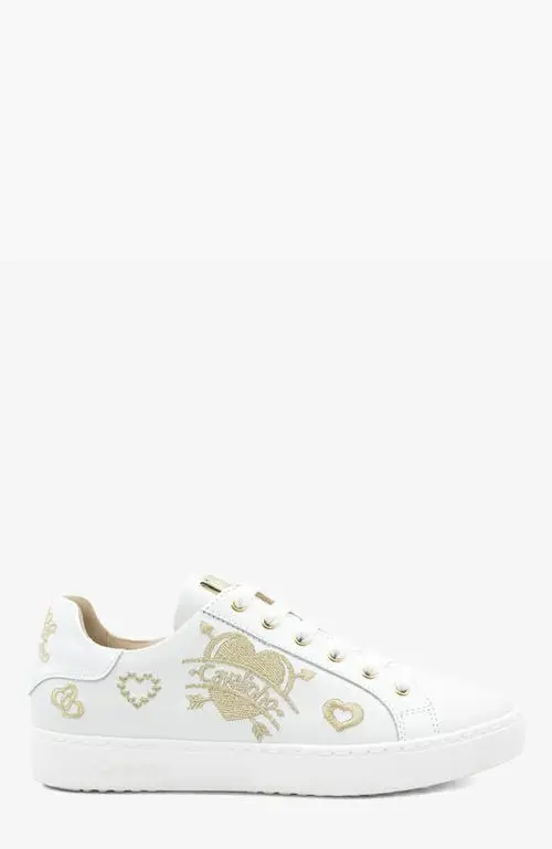 CAVALINHO Golden Love Leather Sneakers - White