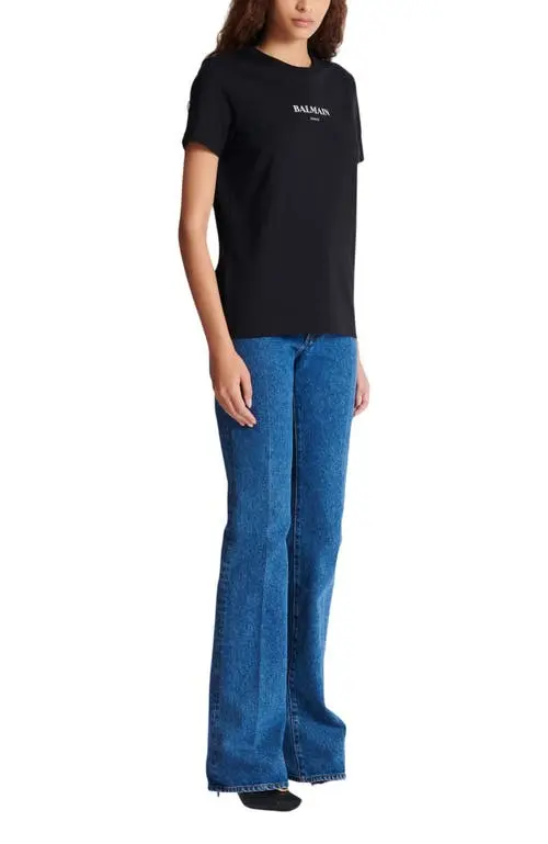 Balmain T-shirt With Print - Black