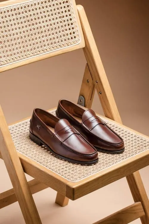 CAVALINHO Leather Penny Loafers