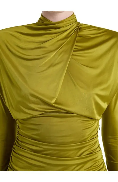 Balmain Draped Flowing Jersey Dress