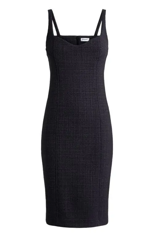 Balmain Tweed Dress With Spaghetti Straps
