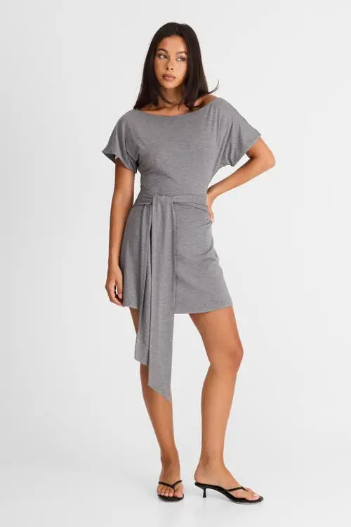 SASHA THERESE Lorelei Mini Dress - Grey