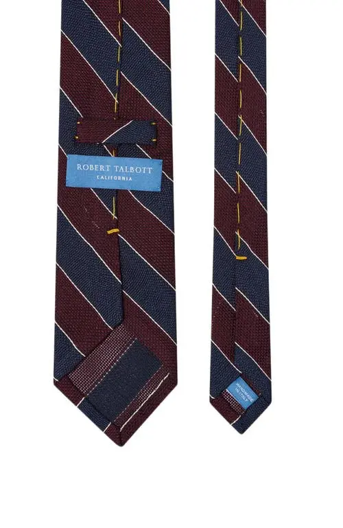 Robert Talbott Duvall Grenadine Textured Multi Stripe Necktie