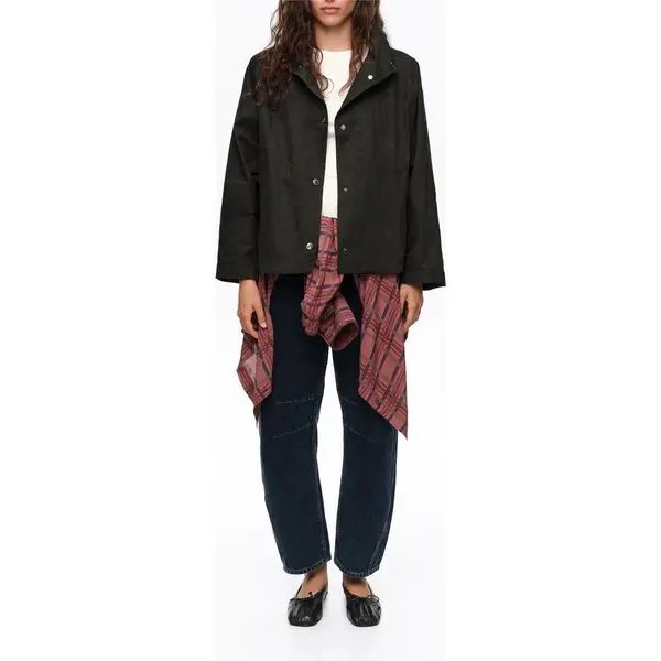 Bimba Y Lola Short Batwing Trench Coat