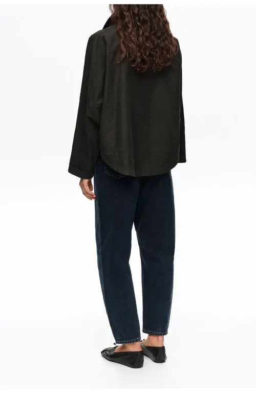 Bimba Y Lola Short Batwing Trench Coat