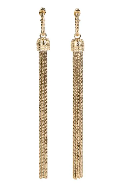 Balmain Brass Tassel Earrings - Gold