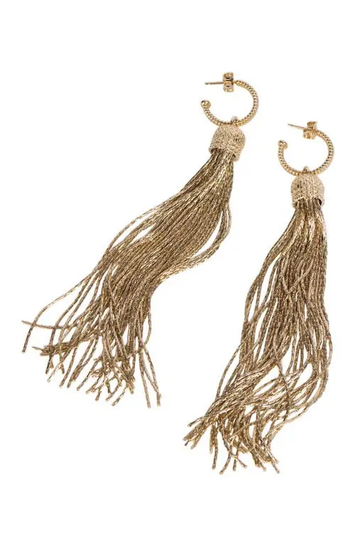 Balmain Brass Tassel Earrings